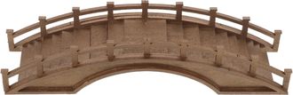 Angoily OSALADI Miniatur Holzbogenbr&uuml;cke aus Massivem Holz Mittelgro&szlig; Dekorative Kleiner Gartenbr&uuml;cke f&uuml;r Mikrolandschaften Bonsai Dekoration Langlebiges Holz