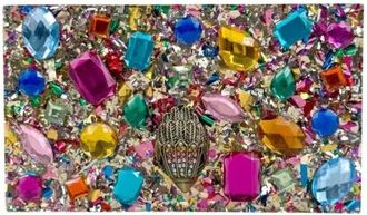 Kurt Geiger Femme, Accessoires, Multicolore, Taille: ONE Size Party 309 Crystal Box Clutch