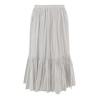 Jil Sander Leichter Baumwollrock - - Skirts - Damen - Wei&szlig; - S