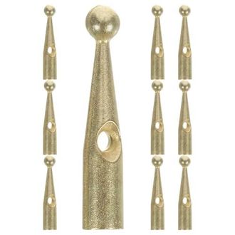 Happyyami Perles Métalliques Dorées 3 MM pour Queue de Parapluie - Lot de 10 Pièces de Réparation - Accessoires Compatibles Parapluie Pliant et Parasol Long Man