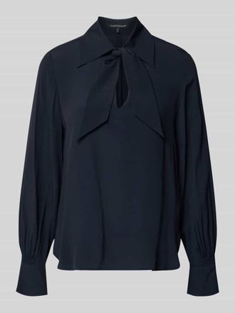 Luisa Cerano Schluppenbluse mit Schl&uuml;sselloch-Ausschnitt