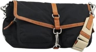 Miu Miu Sac bandouli&egrave;re Pre-owned en nylon - Femme - Pre-owned - Noir - Taille: ONE Size