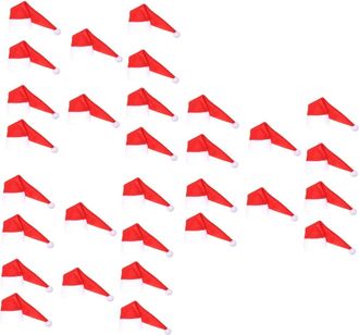 TOPBATHY 30 STK Stopper in Hutform weihnachtsdeko Weihnachts Party Santa Weinflaschenabdeckung Weihnachten Rotweinflaschenabdeckung bilden schmücken Weinflasch