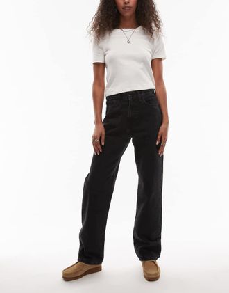 Carhartt Work in Progress Noxon - Jean droit &agrave; taille haute - Noir