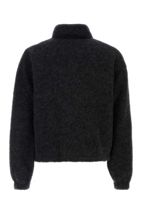 Jil Sander Mens Charcoal Wool Blend Sweatshirt 029 Felpe Sweater