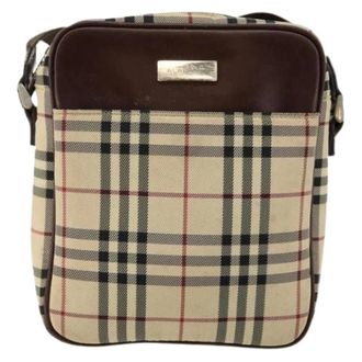 Burberry Sac bandouli&egrave;re en toile Pre-owned - Femme - Pre-owned - Beige - Taille: ONE Size