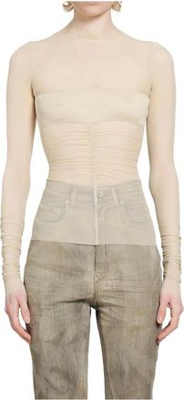 Rick Owens Femme, Tops, Blanc, Taille: 36 FR Temple Bandeau Top