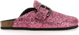 Philosophy di Lorenzo Serafini Sandalen - Glitter-Embellished Slip-On Sandals - Gr. 36 (EU) - in Rosa - für Damen