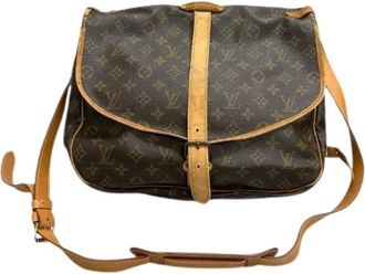 Louis Vuitton Pre-owned Saumur Monogram Sac Bandouli&egrave;re - Femme - Pre-owned - Brun - Taille: ONE Size