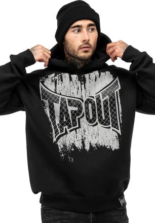 Tapout Herren Kapuzensweatshirt Oversize CF Hood, Black/Grey, XL, 940016