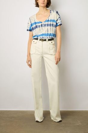 Gerard Darel T-shirt tie and dye en lin - MELANE - Indigo