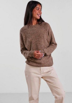 Pieces Strickpullover PCJULIANA LS O-NECK KNIT NOOS BC