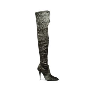 Saint Laurent Talia Overknee-Stiefel - - Shoes - Damen - Gr&uuml;n - 40 EU