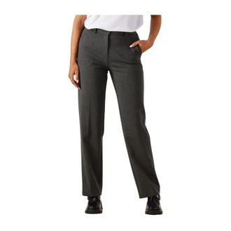 Moss Copenhagen Mschhada Henrike Slim Hose Regular - - Trousers - Damen - Grau - S