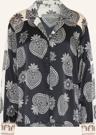 IVI Collection Ivi Collection Blusenshirt Mit Seide blau