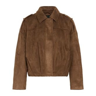 Kaffe Veste Kagalilea en su&eacute;dine - Femme - Vestes - Brun - Taille: 36 FR