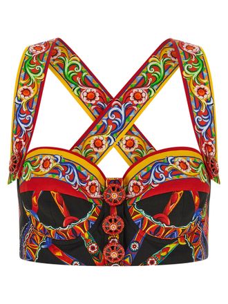 Dolce & Gabbana Carretto Bustier - Black