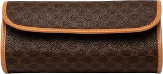 Celine Pre-owned Canvas Clutch - Femme - Pre-owned - Brun - Taille: ONE Size