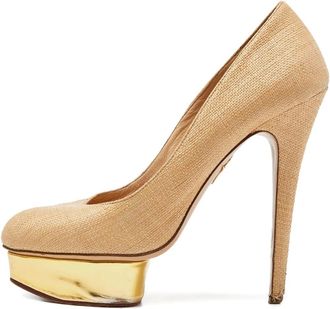 Charlotte Olympia escarpins &agrave; plateforme 150 mm - Tons neutres