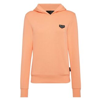 Philipp Plein Femme, Sweatshirts et sweats &agrave; capuche, Orange, Taille: 36 FR Sweat &agrave; capuche SweaT-shirt LS Iconic