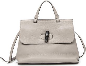 Gucci Crossbody Bags - Bamboo Daily Top Handle - Gr. unisize - in Grau - f&uuml;r Damen