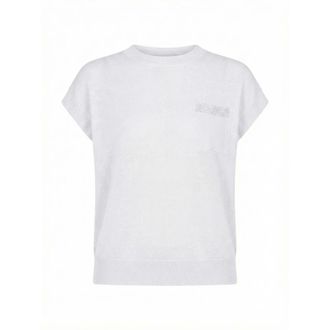 PESERICO Femme, Pulls, Blanc, Taille: 42 FR Maglia Pulls &agrave; col rond