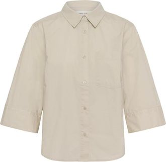 Part Two Femme, Blouses et Chemises, Beige, Taille: 48 FR Chemises