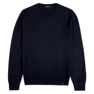 Fay Rundhals-Strickware - - Knitwear - Herren - Blau - 2XL