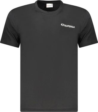 Superga Homme, Tops, Noir, Taille: M T-shirt ras du cou en jersey