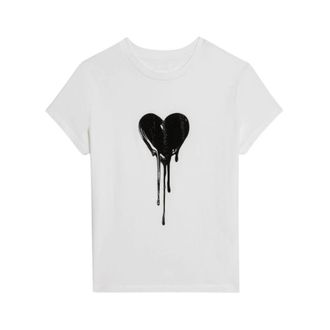 Zadig&Voltaire Femme, Tops, Blanc, Taille: 36 FR Walk T-shirt