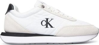 Calvin Klein Sneakers Retro Runner Ess Mix Mat Wmn YW0YW01990 Wei&szlig;