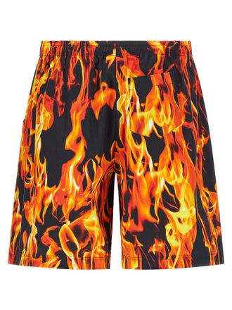 VETEMENTS Mens Multicolor Cotton Bermuda Shorts