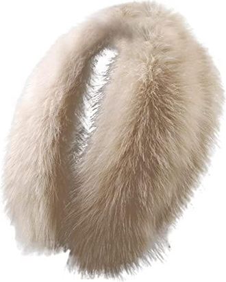 Generic Chapeau dautomne et dhiver avec col &agrave; bande pour la chaleur 1 pull de No&euml;l pour femme, beige, XXXXXL