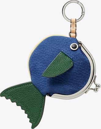 Tory Burch Damen M&uuml;nzportemonnaie mit Fisch-Print
