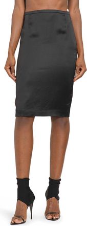 Saint Laurent Pencil Skirt in Satin