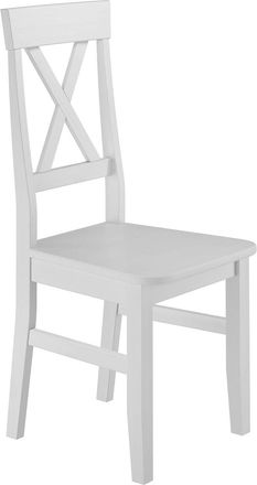 Erst-Holz K&uuml;chenstuhl Massivholzstuhl Esszimmerstuhl Kiefer Stuhl 90.71-23, Holzart/Holzfarbe:Kiefer wei&szlig;
