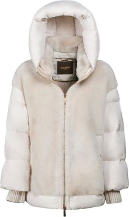 Moorer Femme, Vestes, Beige, Taille: 38 FR Nausica Parka
