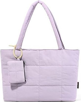 Generic Sac &agrave; main matelass&eacute; tendance et l&eacute;ger sous les bras pour femme, travail, shopping, voyage, quotidien, violet, 340x100x280mm