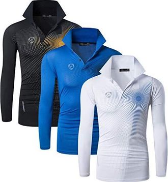 Jeansian Jeansian Homme 3 Piece Melanger Pack Sport Polo T-Shirt LA306 PackA XXL