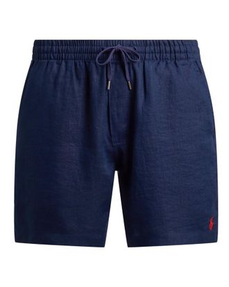 Ralph Lauren Softe Leinenbermudas mit kleiner Pony-Stickerei, Classic Fit in