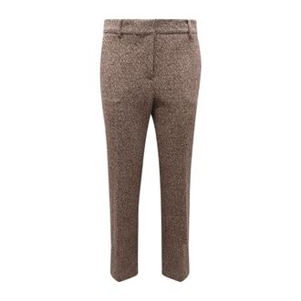 Emma & Gaia Pantalone WO Textu Hose - - Trousers - Damen - Braun - S