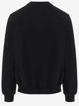 Casablanca Mens Cotton Sweatshirt Black Organic Sweatshirts Sweater