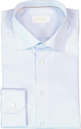 Eton Herren Hemd blau Baumwolle