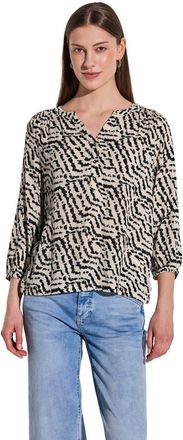 Street One Damen A323169 Shirt im Blusen-Look, Moonstone Sand, 34
