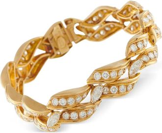 Chaumet bracelet en or 18ct pavé de diamants