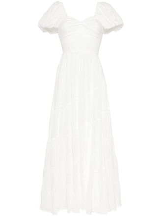 Free People robe &agrave; coupe longue - Blanc