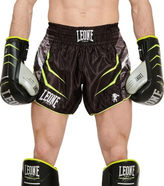 LEONE 1947 Herren Panta Revo Fluo Schwarz Kick-Thai-Shorts, Fuchsia, XL