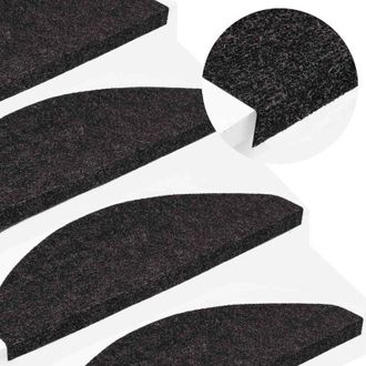 vidaXL Stufenmatten Selbstklebend 30 Stk. Anthrazit 65x22,5x3,5 cm - Vidaxl