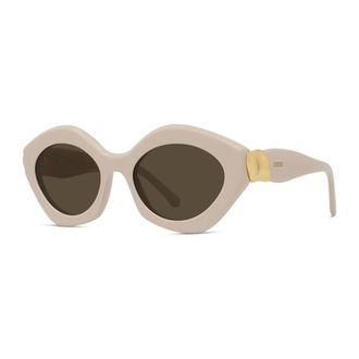 Loewe Lunettes de soleil Coil - Femme - Accessoires - Beige - Taille: 53 MM