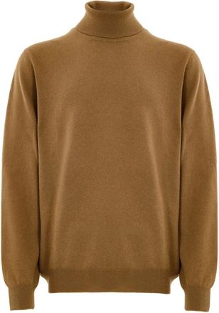 Gran Sasso Homme, Pulls, Brun, Taille: XL Col roul&eacute;s